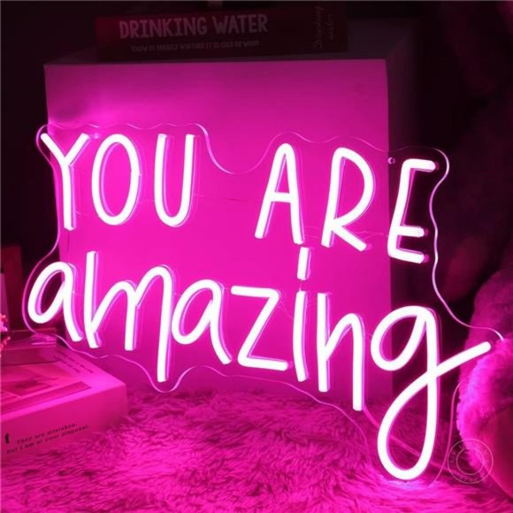 Urban Outfitters | Wall Decor | You Are Amazing Bright Pink Neon Led ...